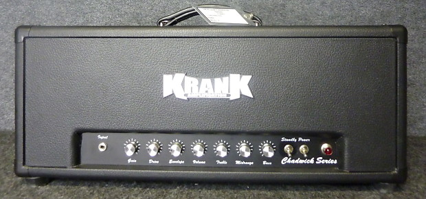 Krank Chadwick Single Channel Black 50W Tube Guitar Amp Head | Reverb