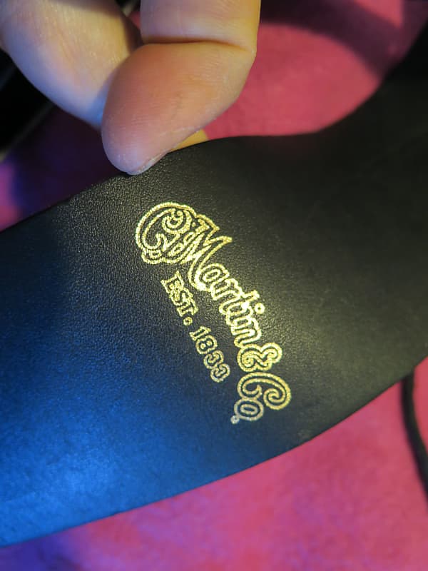 vintage USA MARTIN guitar strap 2.5" best leather you can | Reverb