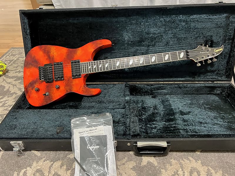 Caparison TAT II 2008 Red Sunset Kyowa Shokai era, OHSC, all | Reverb
