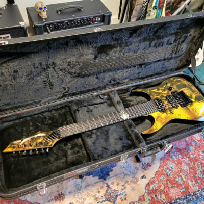 DEAN Rusty Cooley RC7X Skullz w/HSC guitar | Reverb