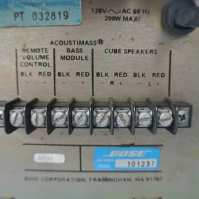 Vintage Bose Acoustimass AM-SPBP Stereo 3 Channel Power Amp | Reverb