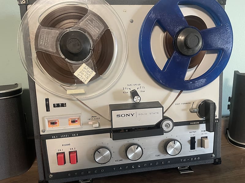 Sony TC-200 Tapecorder with speakers Vintage | Reverb