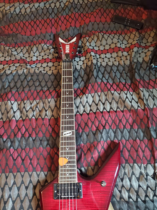 Dean Dimebag Rebel Flame Top Red Flame Top | Reverb
