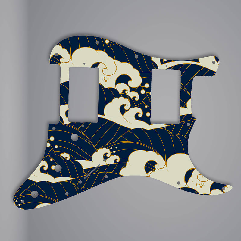 Fender Stratocaster Pickguard HH 3 Ply (W/B/W) 11 mounting | Reverb