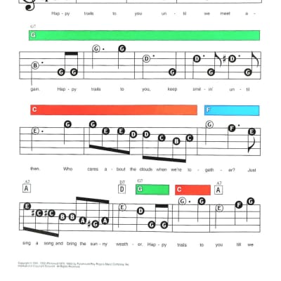 Happy Trails - Lowrey EZ Play Sheet Music | Reverb