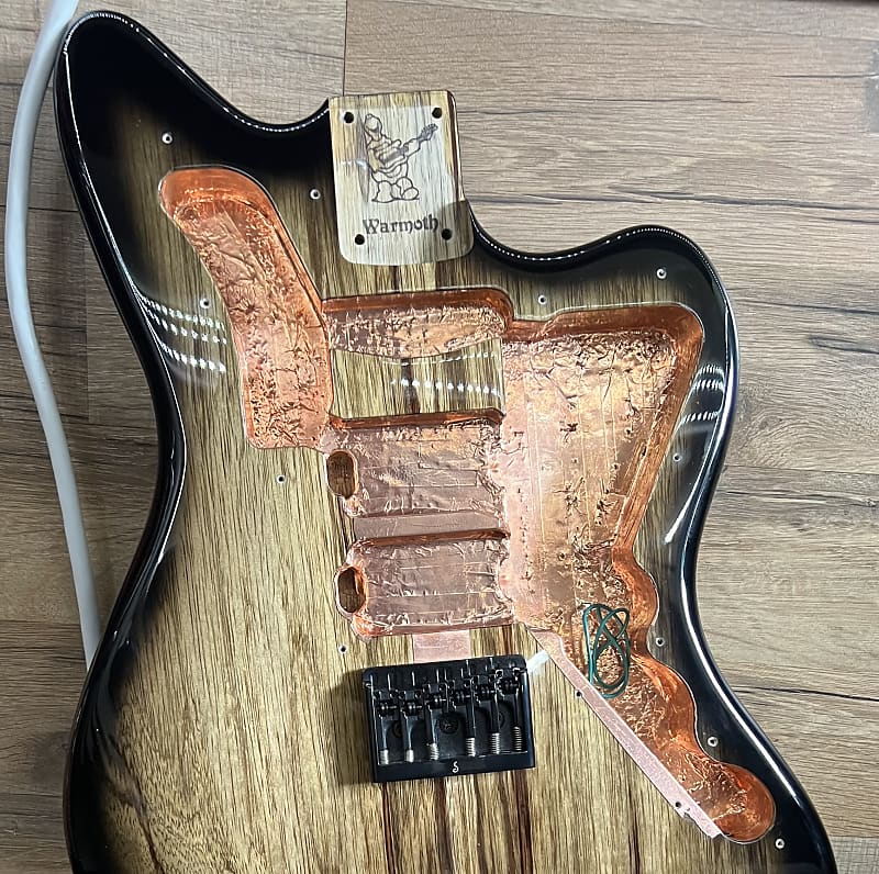 Warmoth Jazzmaster 2022 - Clear with Black Burst Edges | Reverb
