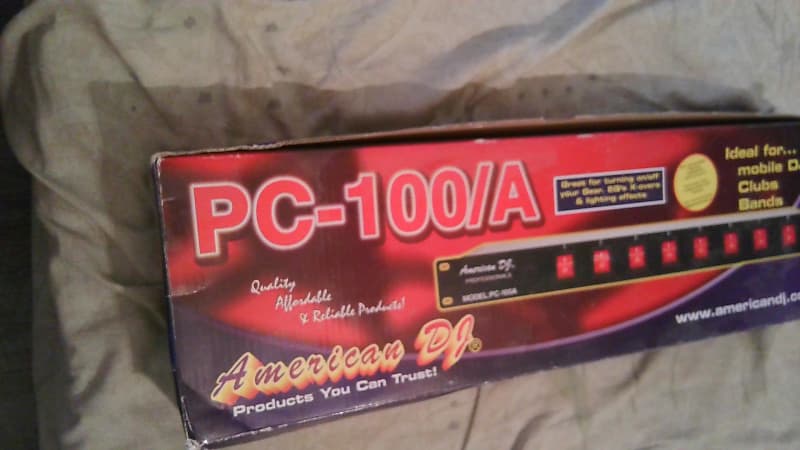American DJ PC100-A - Black Steel & Red | Reverb
