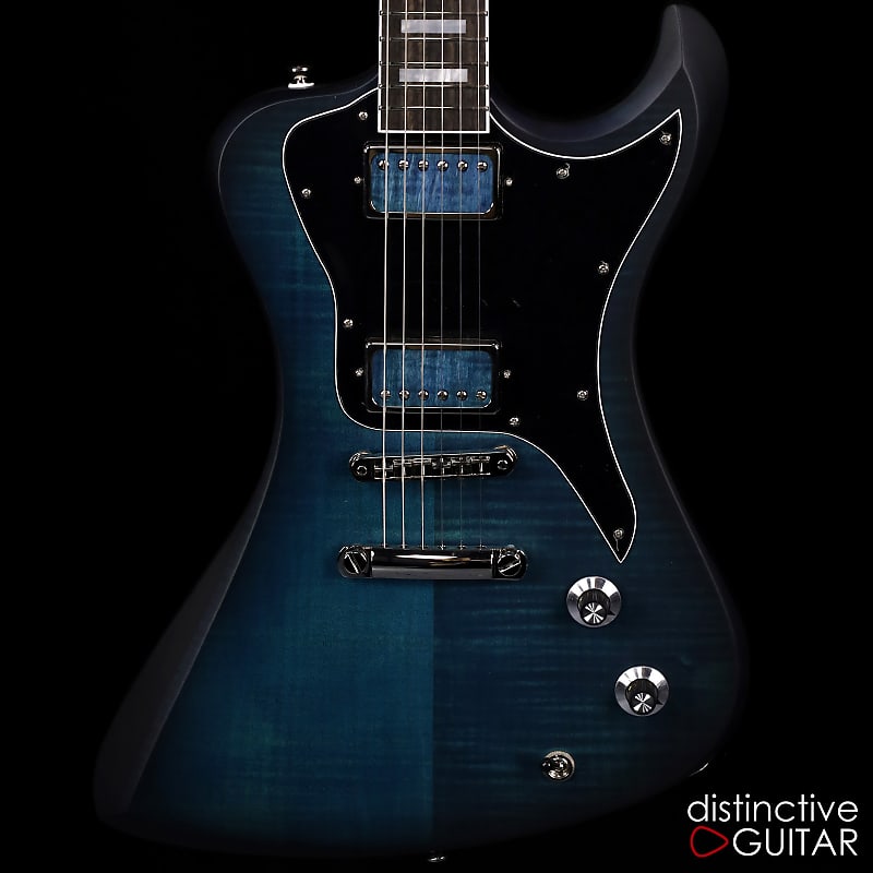 Dunable R2 - Transparent Blue Flame Maple Top | Reverb