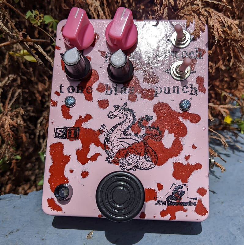 JTH Electronics Typhon Silicon Fuzz Shell Pink/Rust Relic #80 | Reverb