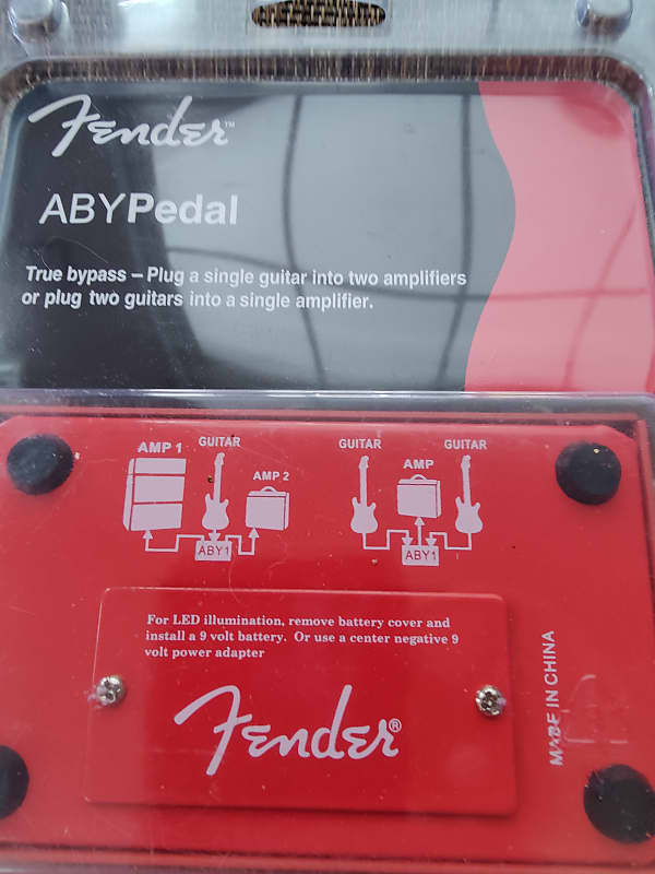 Fender ABY Pedal 2000s - Red | Reverb