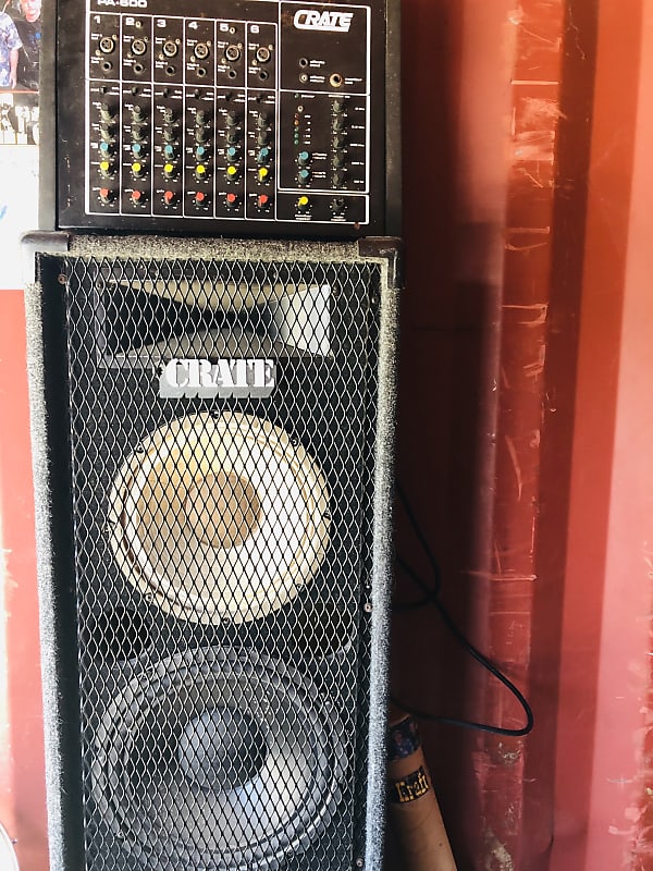 Crate PA 600 System PA 600 1970 Blk | Reverb