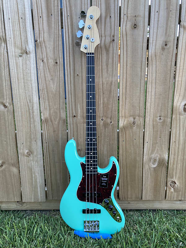 Warmoth Jazz Bass - Seafoam Green, Ebony Fretboard - 1962 | Reverb