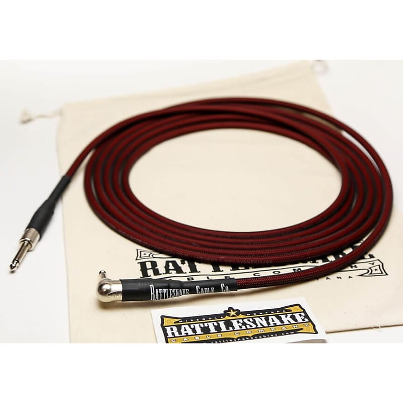 Rattlesnake Cable Company 10' Oxblood - Mixed Plugs | Reverb