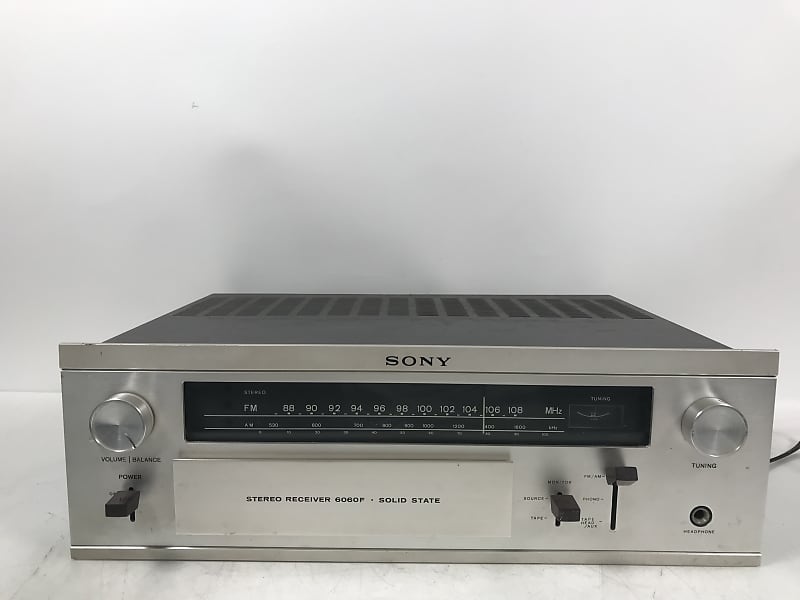 Vintage Sony STR 6060F Solid State Stereo Tuner Receiver | Reverb