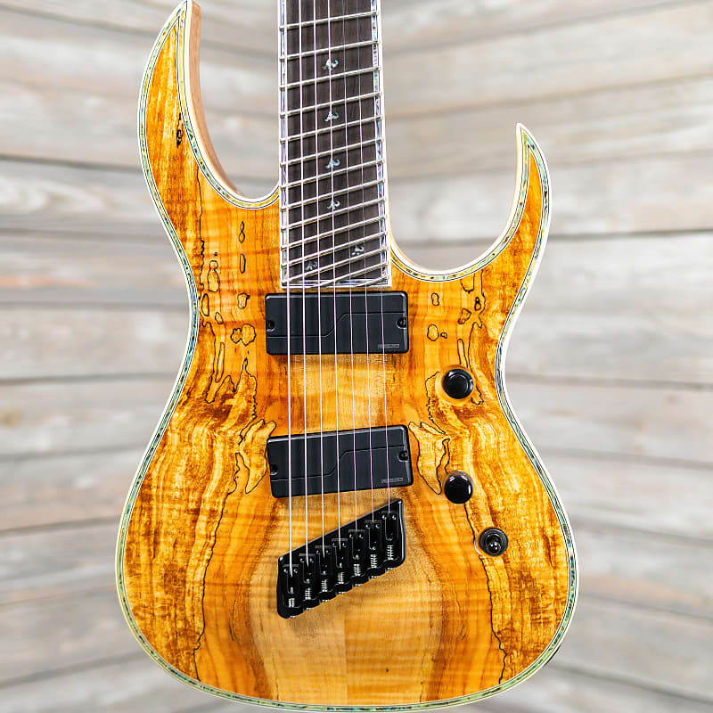 BC Rich Shredzilla 7 Prophecy Archtop Faned Frets - Spalted | Reverb
