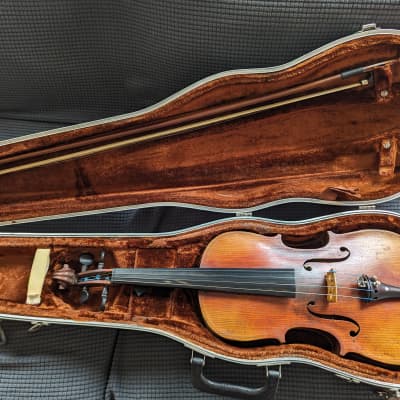 Revived Unlabeled 7/8 Hopf Style Bluegrass Fiddle Circa 1900 | Reverb