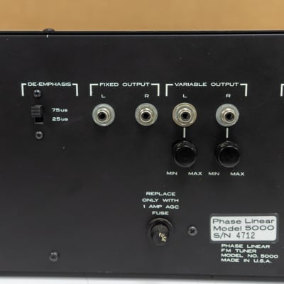 Phase Linear Model 5000 Stereo FM Tuner - Serviced & Aligned | Reverb
