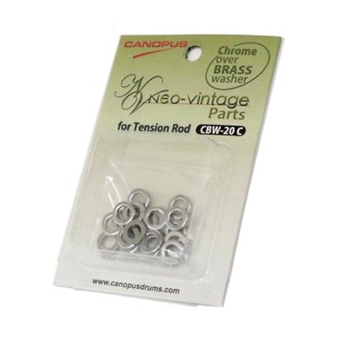 Canopus Chrome Over Brass Tension Rod Washers 20pk | Reverb
