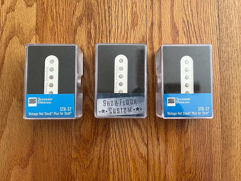Seymour Duncan STK-S7 Set Vintage Hot Stack Plus - Parchment | Reverb