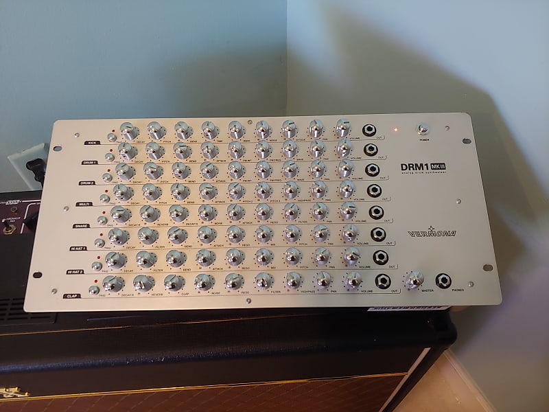 Vermona DRM1 MKIII Deluxe Analog Drum Machine 2000s Silver | Reverb