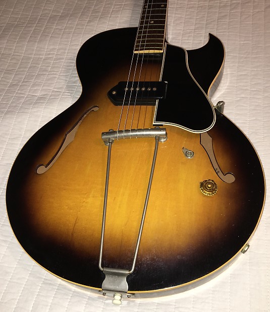 Gibson ES 225T 1955-56-57-58-59 sun burst | Reverb