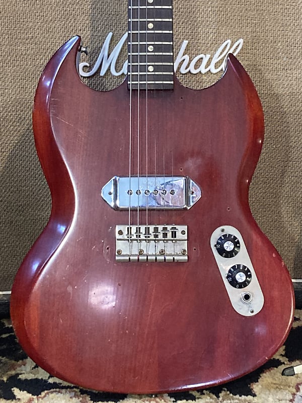 Gibson SG-100 SG1 Junior Jr RARE with Embossed Chrome P90 | Reverb