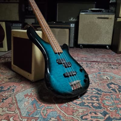 Fernandes Revolver FRB-40 w/Hard Case 1990's - Quilted | Reverb