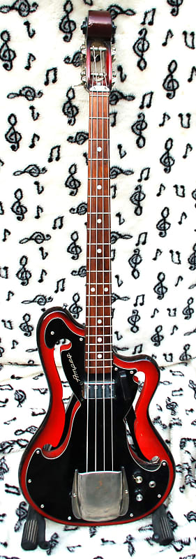 Ampeg AEB-1 Scroll Bass 1966 - Video Added | Reverb