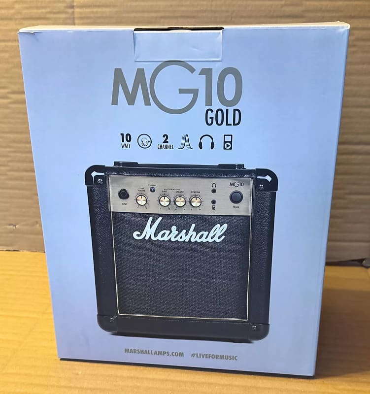 MARSHALL GUITAR AMP MG10 GOLD - BRAND NEW | Reverb