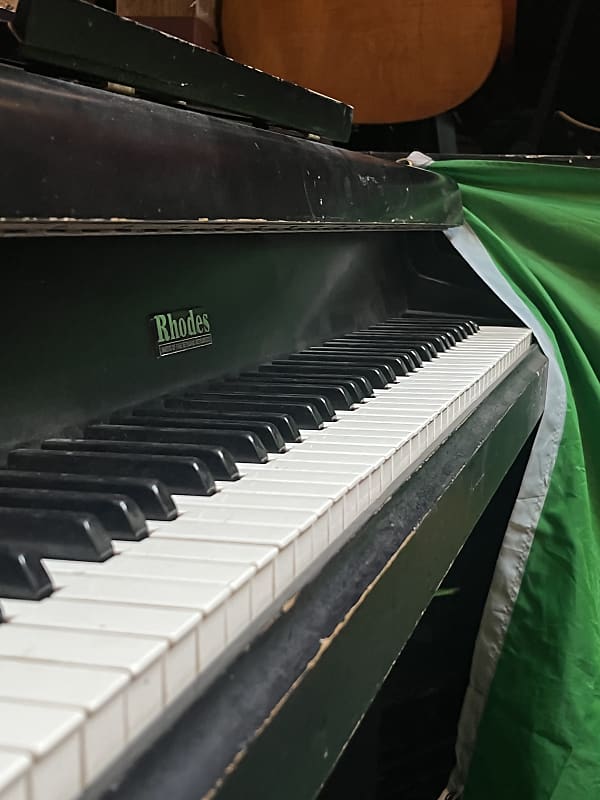 Rhodes English Club Piano 1980s Black | Reverb