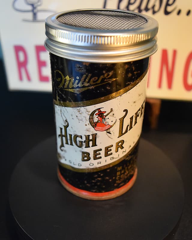 Lo Fi Beer Can Microphone - Miller High Life Moon | Reverb