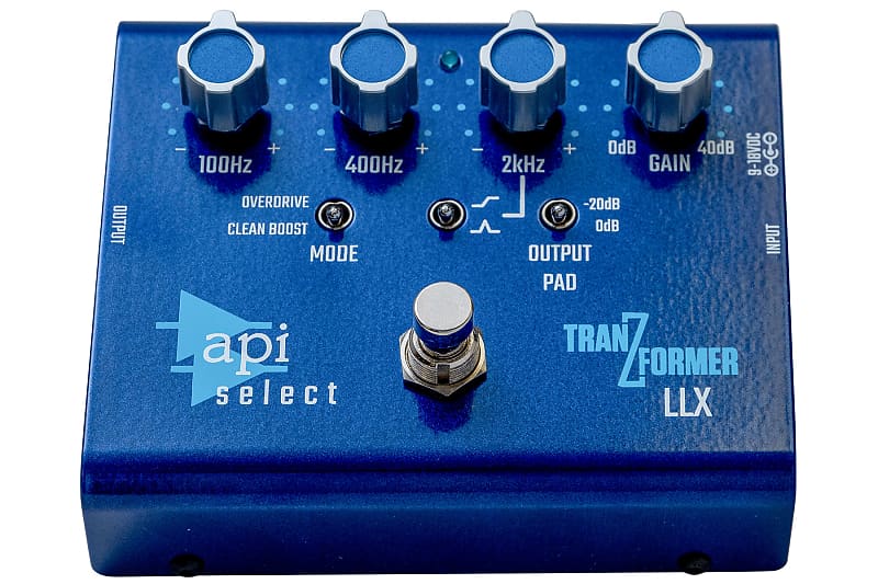 API Audio TranZformer LLX | Bass EQ/Boost Pedal with | Reverb