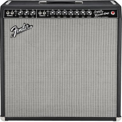 Fender '65 Super Reverb 4x10" 45-watt Tube Combo Amp Bundle | Reverb