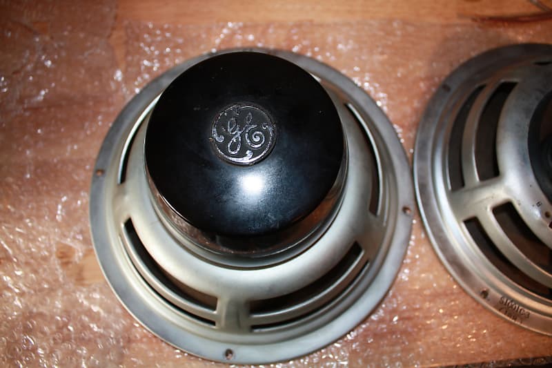 1940's General Electric 10" Speaker Pair, Original 8 Ohm | Reverb