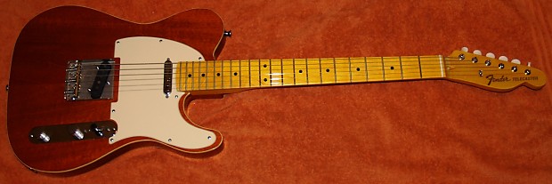 Fender TELECASTER MAHOGANY ORANGE TINT DOUBLE BOUND CUSTOM | Reverb