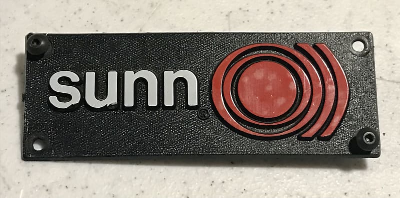 Sunn amp badge/logo 60s-70s Plastic | Reverb