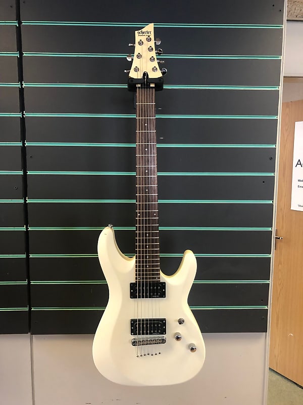 Schecter C-7 Deluxe White 2014 7 String Electric | Reverb Australia