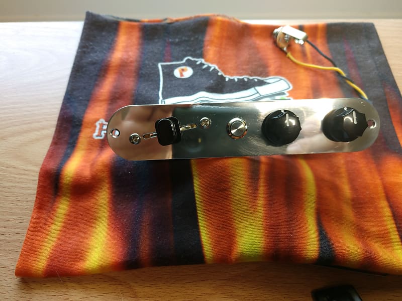 Tele custom control mounting plate Angled, slanted slot | Reverb