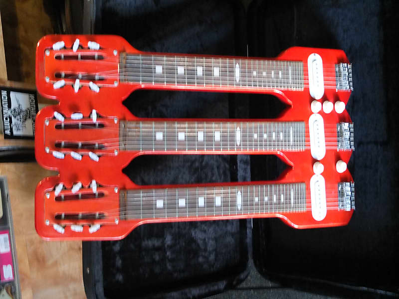 Unknown Triple 6 Lap Steel - Candy Red | Reverb
