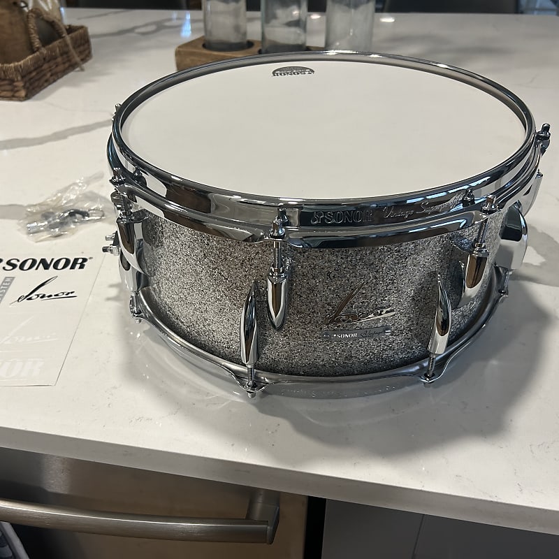 Sonor Snare drum vintage series 14”x 61/2” - Silver | Reverb