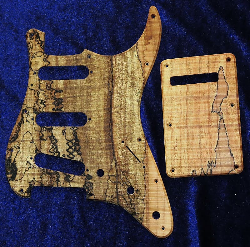 Flamed Spalted Maple Stratocaster Strat SSS Pickguard | Reverb Canada