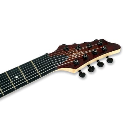 Left-handed 8 String Electric Guitar Maple Neck Burl poplar | Reverb