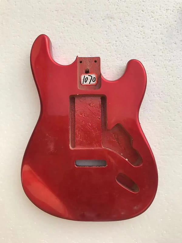 Red Stratocaster Strat Style Guitar Double Cutaway Body | Reverb