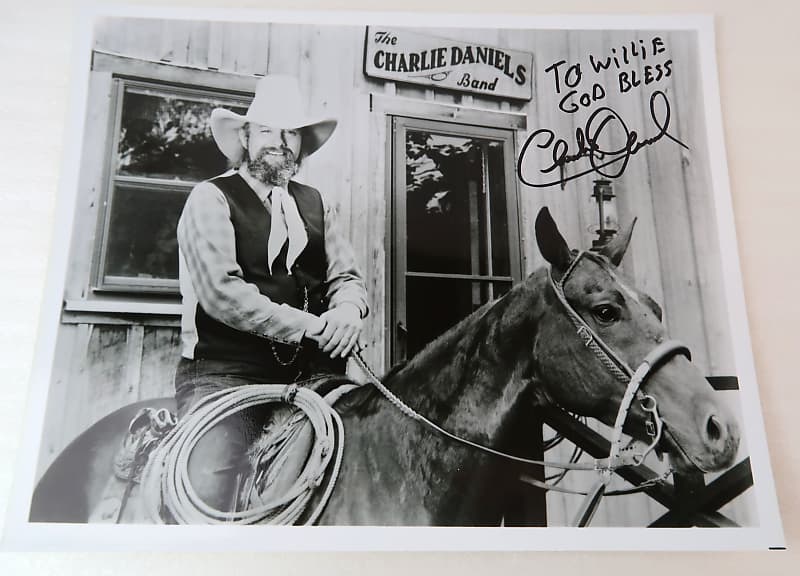 Charlie Daniels Autographed / Signed 8x10 Publicity Photo | Reverb