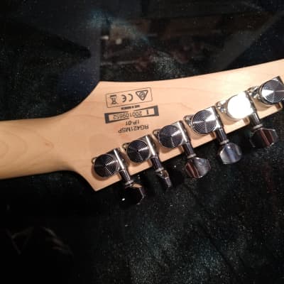 Ibanez RGA Body with Rg421 Neck Custom Blue Tiger Swirl RG | Reverb