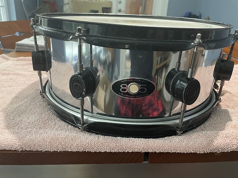PDP 805 Steel 14” x 5.5” 8 Lug Snare Drum / Black Hardware | Reverb