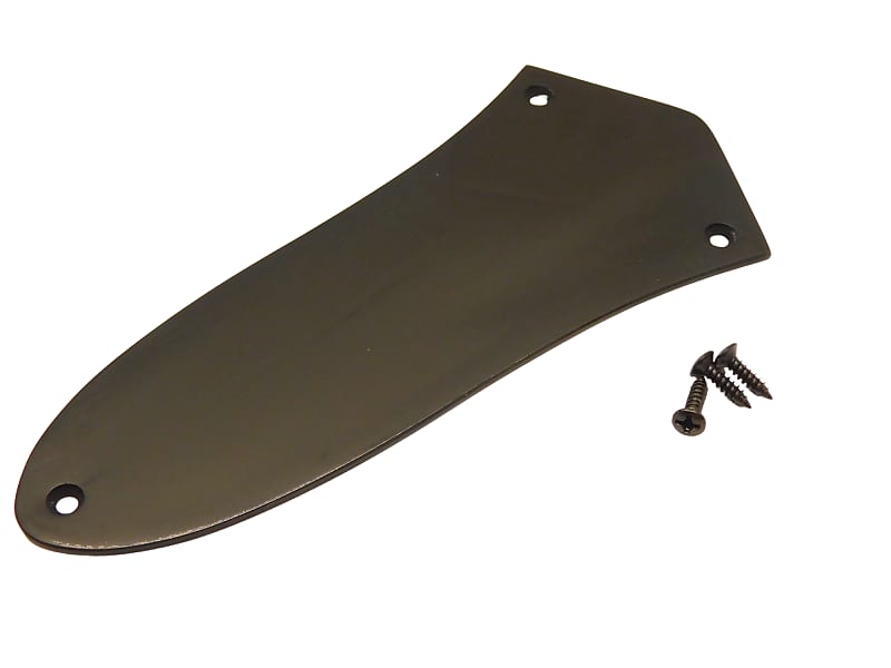 Guitar Madness Jazz Bass Control Plate USA size Blank Black | Reverb