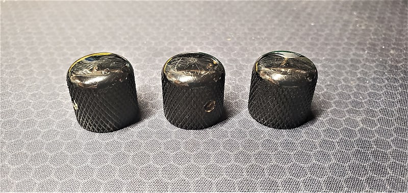 Charvel Jackson vintage Guitar knobs - Black | Reverb