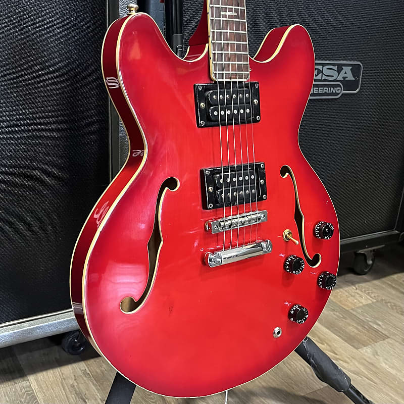 Aria 5502 - 335 Style Hollow Body 70s - Cherry | Reverb