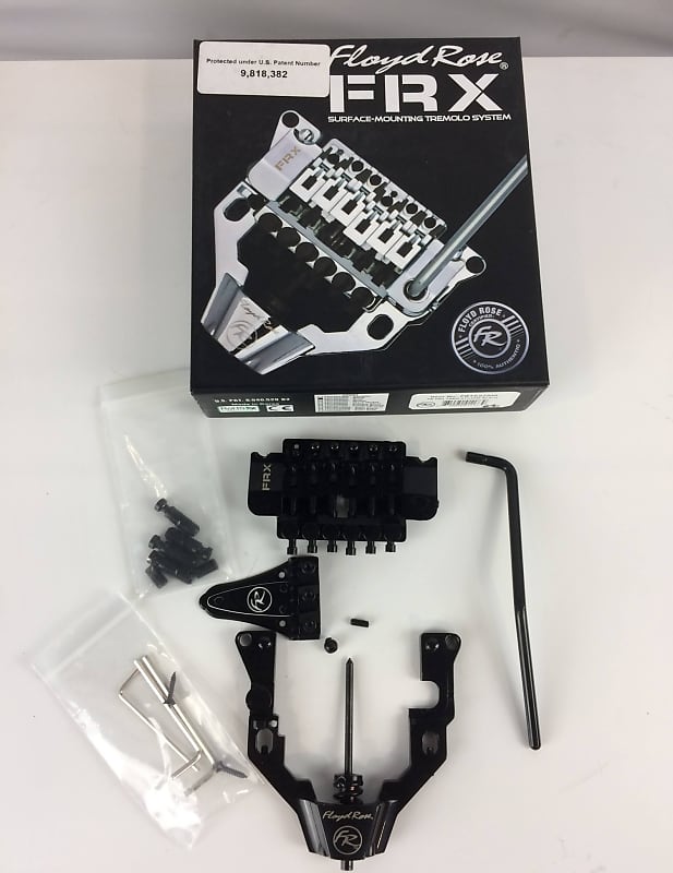 Floyd Rose FRX Surface-Mount Tremolo Bridge Kit Black | Reverb